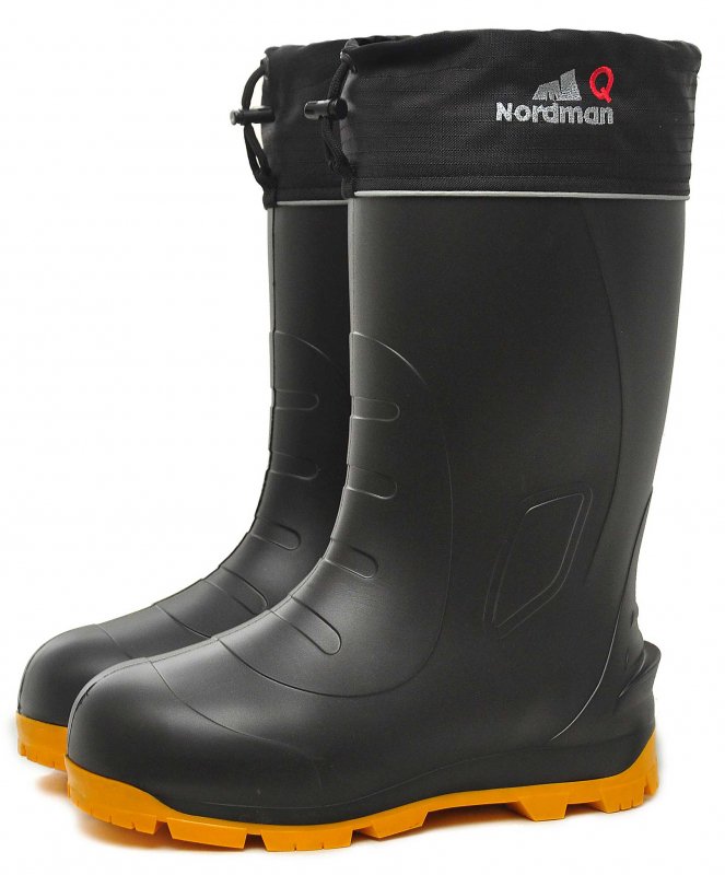 Сапоги мужские из ЭВА "Nordman Quaddro" -70С, из флиса шипованные с желтой подошвой раз. 43 в ...